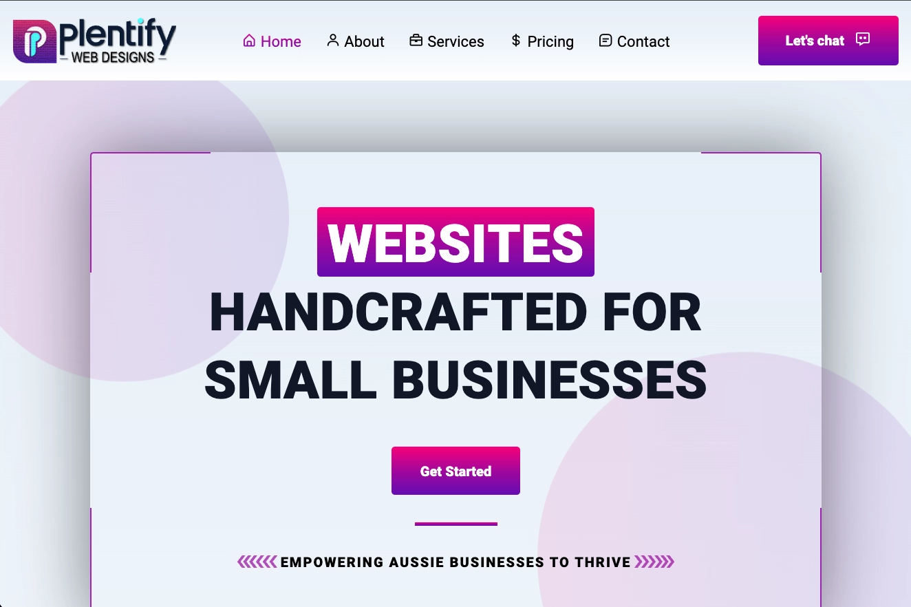 Canberra Web Design | Custom Websites for Small Businesses | Plentify